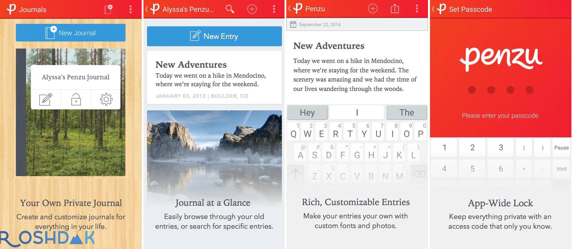 بهترین اپلیکیشن‌ های ژورنال نویسی اندروید، آیفون و ویندوز - رشدک